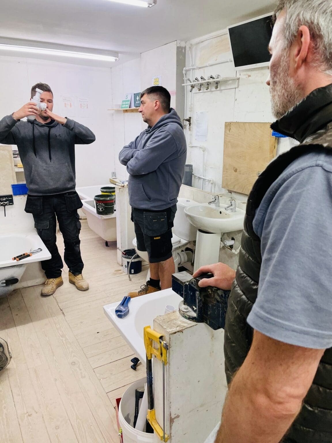 OUR TILING STUDENTS LEARN PLUMBING! | Trades Training School